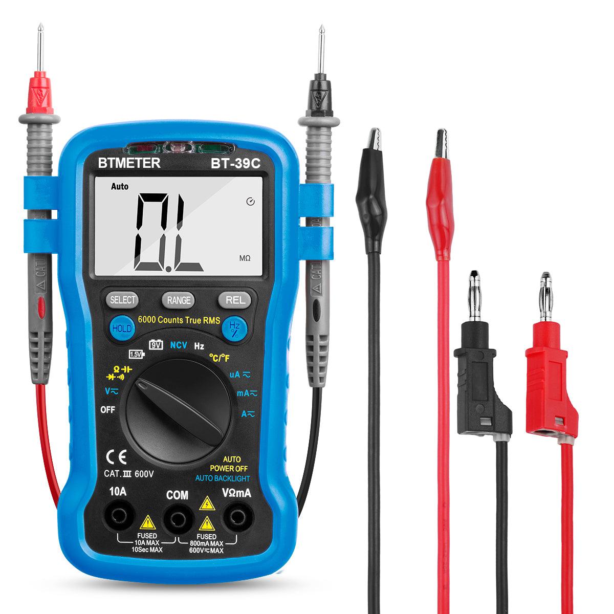 True RMS Digital Multimeter Auto Ranging for AC DC Voltage
